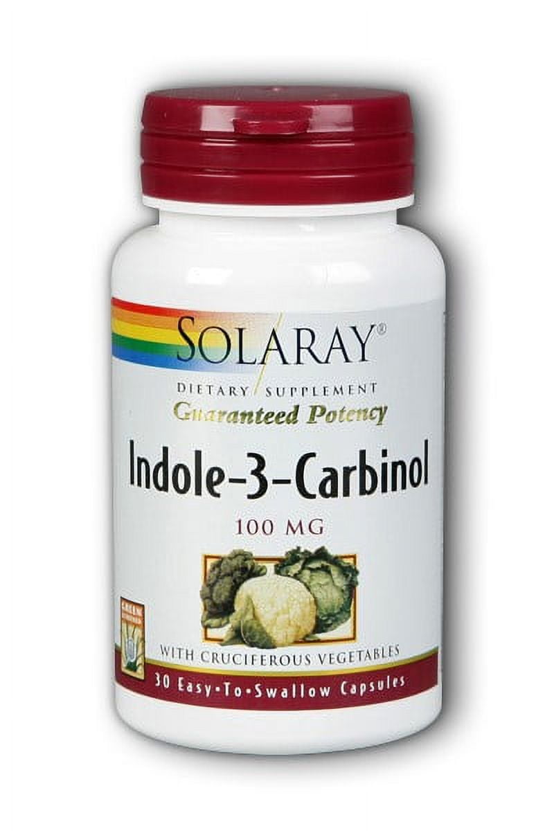 Solaray Indole-3 Carbinol 100mg Capsules, 30 Ct for Viral & Bacterial ...