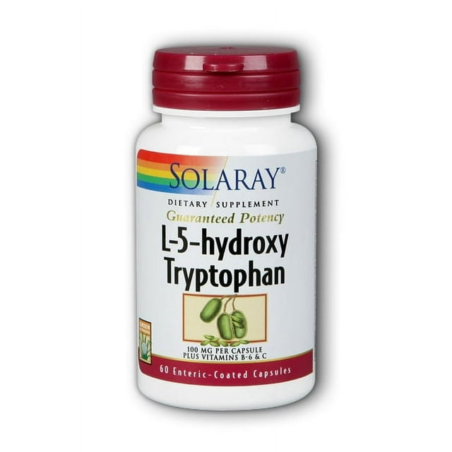 Solaray L-5-hydroxy Tryptophan 100 mg - 60 Capsules - Walmart Business ...