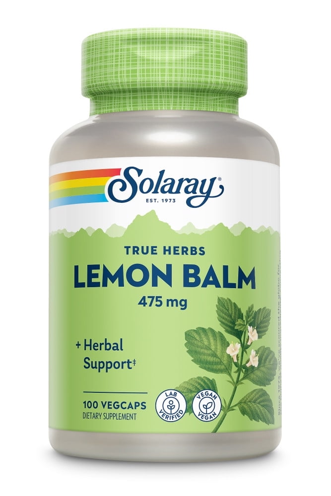 Solaray Lemon Balm -- 475 mg - 100 VegCaps - Walmart.com