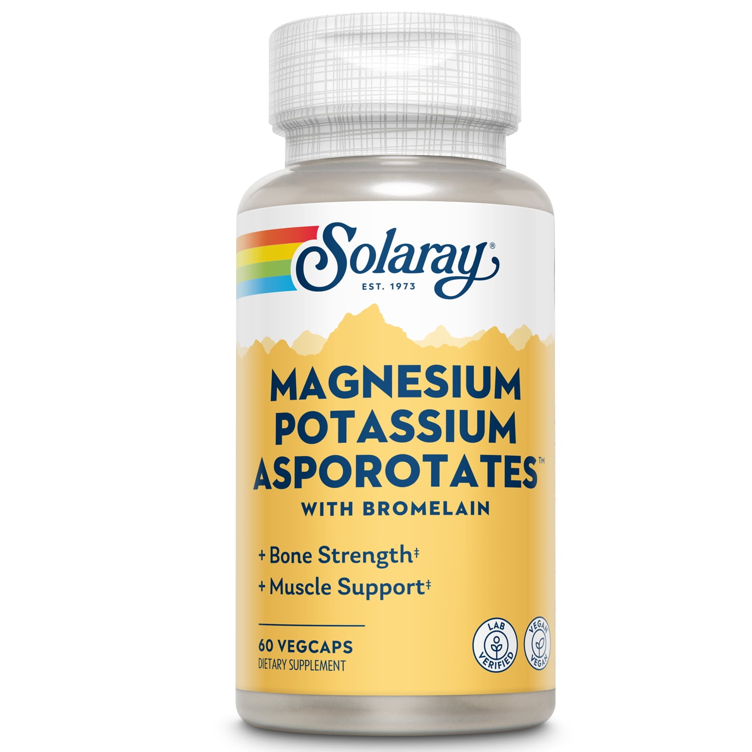 Solaray Supplement: Magnesium & Potassium with Bromelain, Electrolyte ...