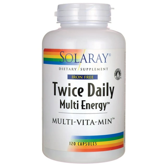 Solaray High Potency Mineral Supplement - Twice Daily Iron-Free Multi ...
