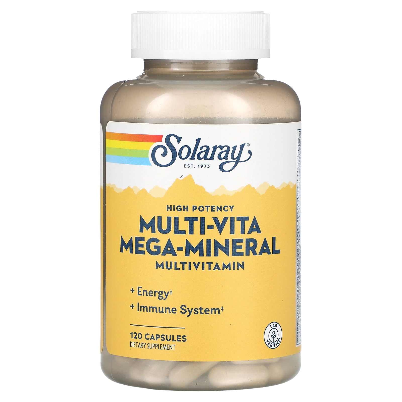 Solaray Multi-Vita Mega-Mineral Capsules, 120 Ct - Walmart.com