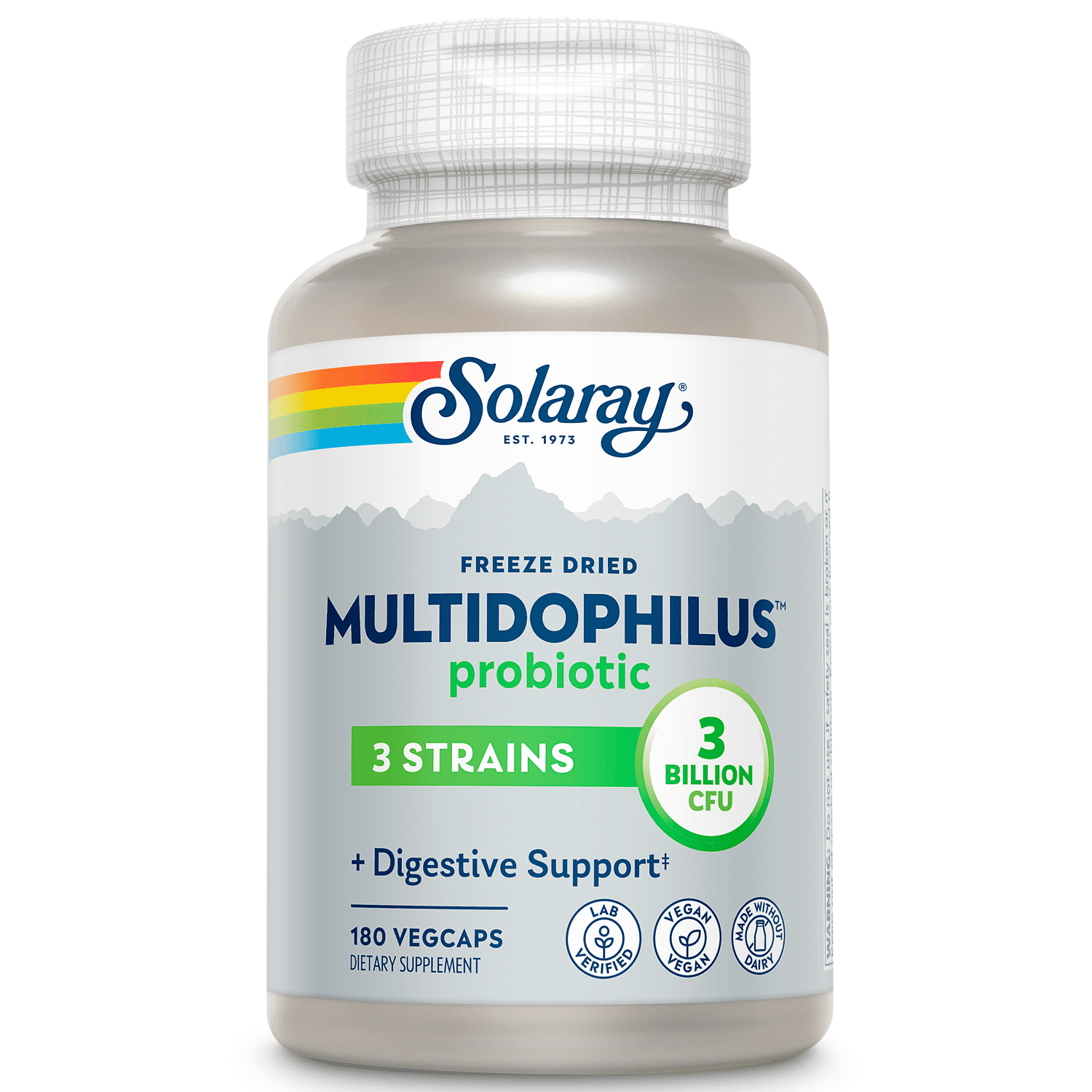 Solaray Multidophilus 3 Probiotic | 3 Billion CFU | Healthy Gut Support ...