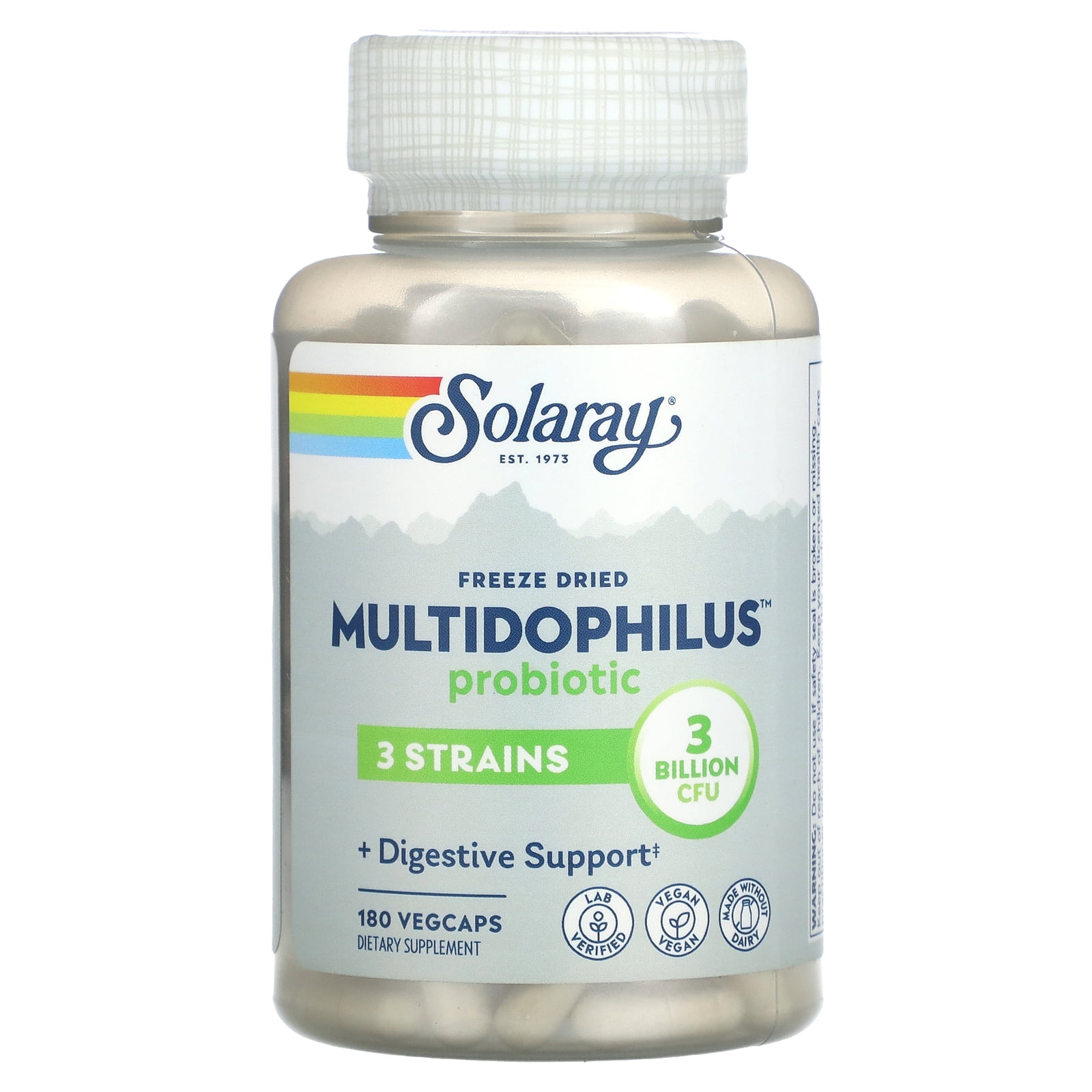 Solaray Multidophilus 3 Probiotic | 3 Billion CFU | Healthy Gut Support ...
