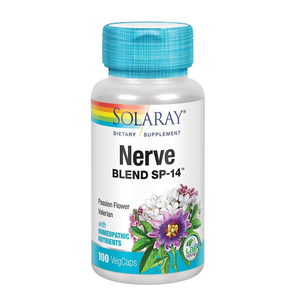 Solaray Nerve Blend SP-14 | Homeopathic Nutrients | Healthy Relaxation ...