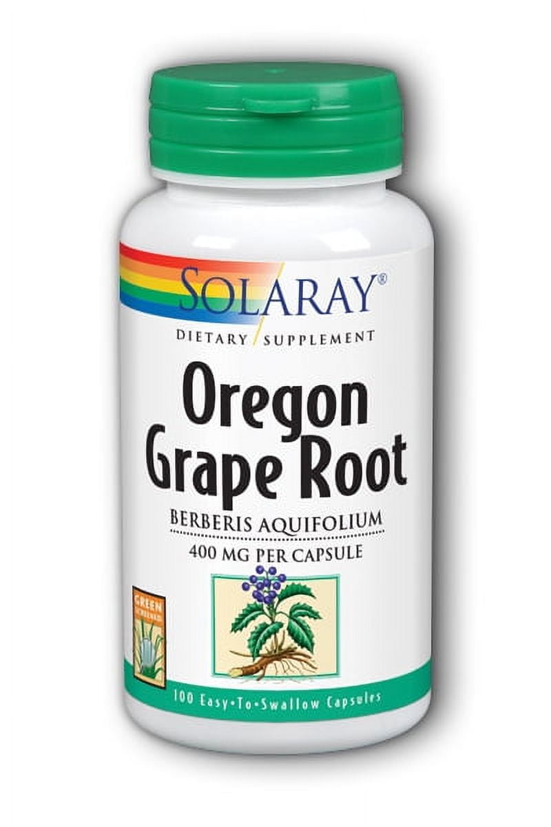 Solaray Oregon Grape Root 400 mg Capsules, 100 Ct - Walmart.com
