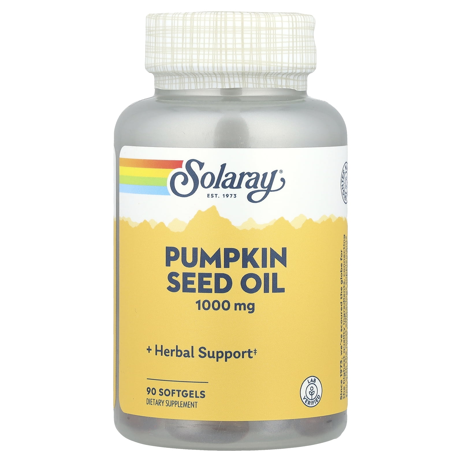 Solaray 1000mg Pumpkin Seed Oil Supplement, Cardiovascular & Prostate ...