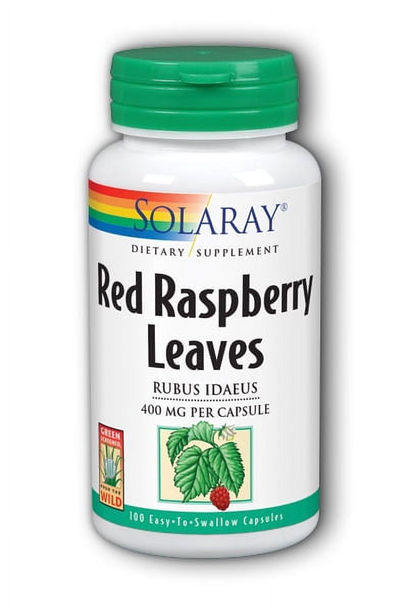 Solaray Red Raspberry Leaves 400 mg - 100 Capsules - Walmart.com