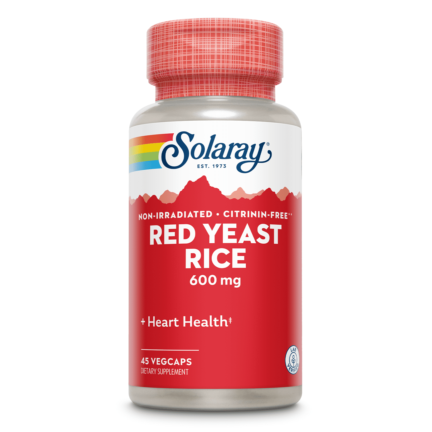 Solaray Red Yeast Rice 600mg Supplement Capsules | Heart ...
