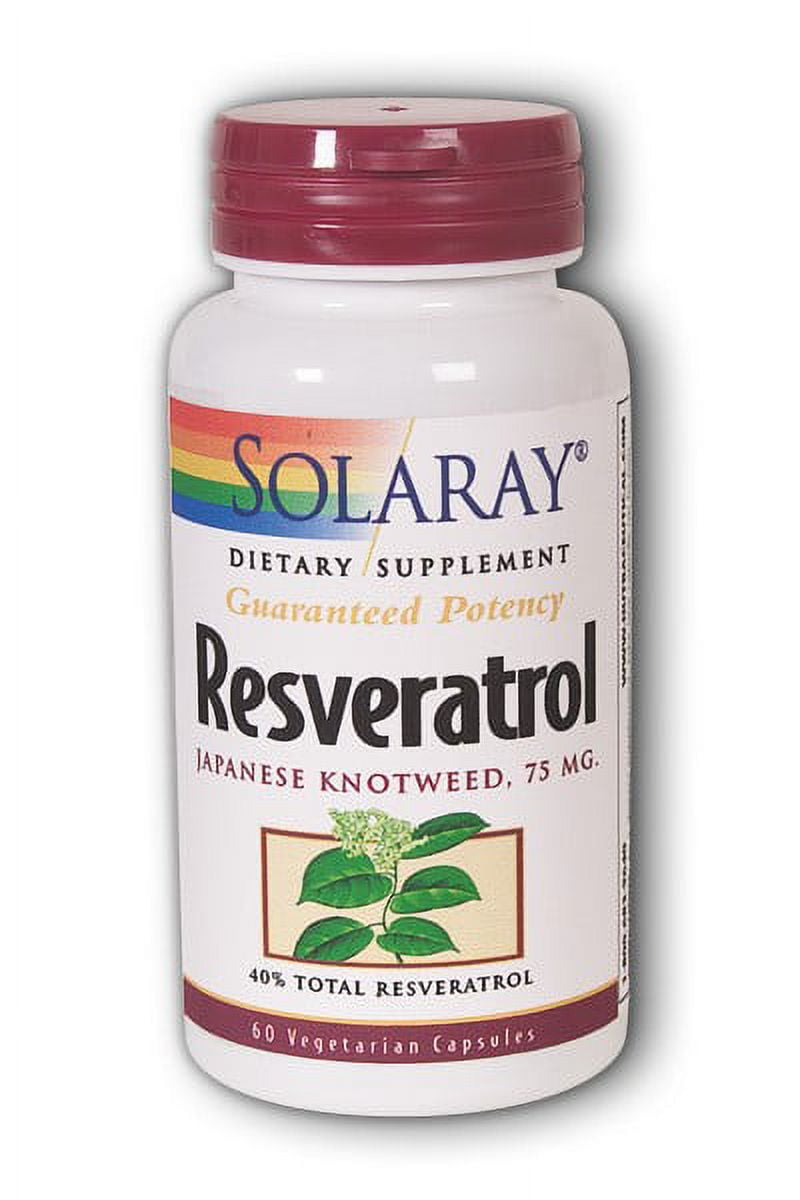 Solaray Resveratrol 60 Vegetarian Capsules - Walmart.com