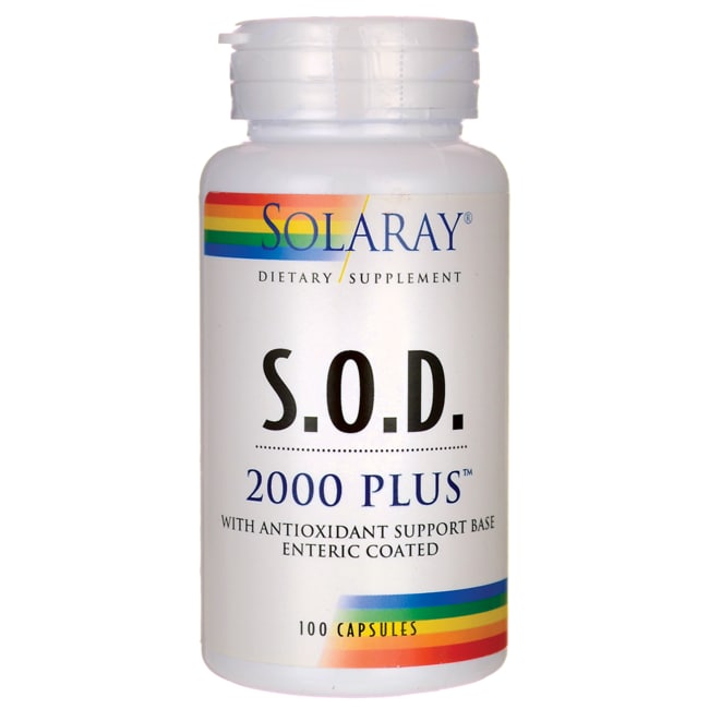 Solaray S.O.D. 2000 Plus Antioxidant Support 400mg, Enteric Coated ...