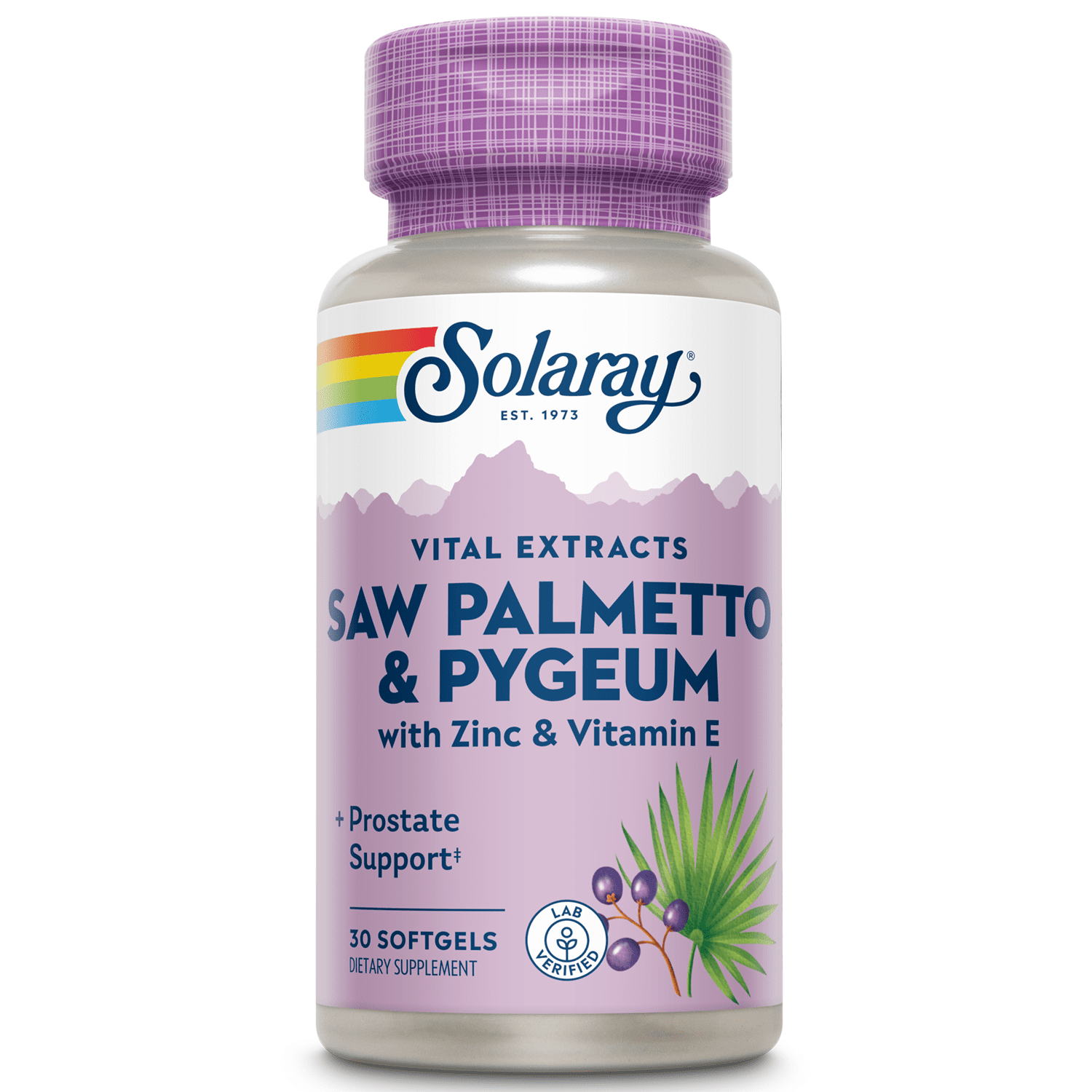Solaray Saw Palmetto & Pygeum | Once Daily Prostate & Urinary Health ...