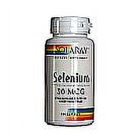 Solaray Selenium 50 mcg, Healthy Immune System, Thyroid Function ...