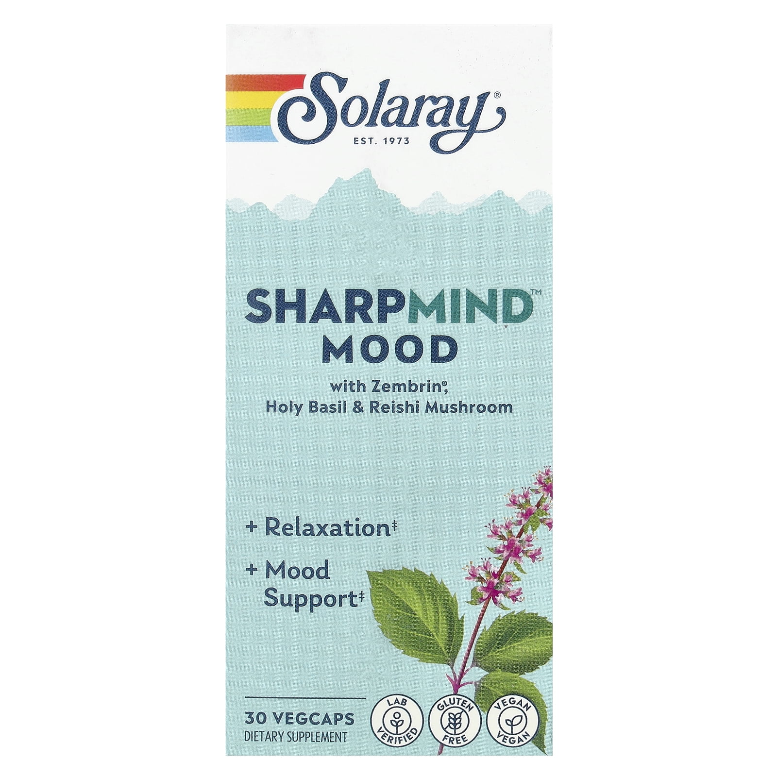 Solaray SharpMind Mood, Nootropic Happy Mood and Relaxation Support ...