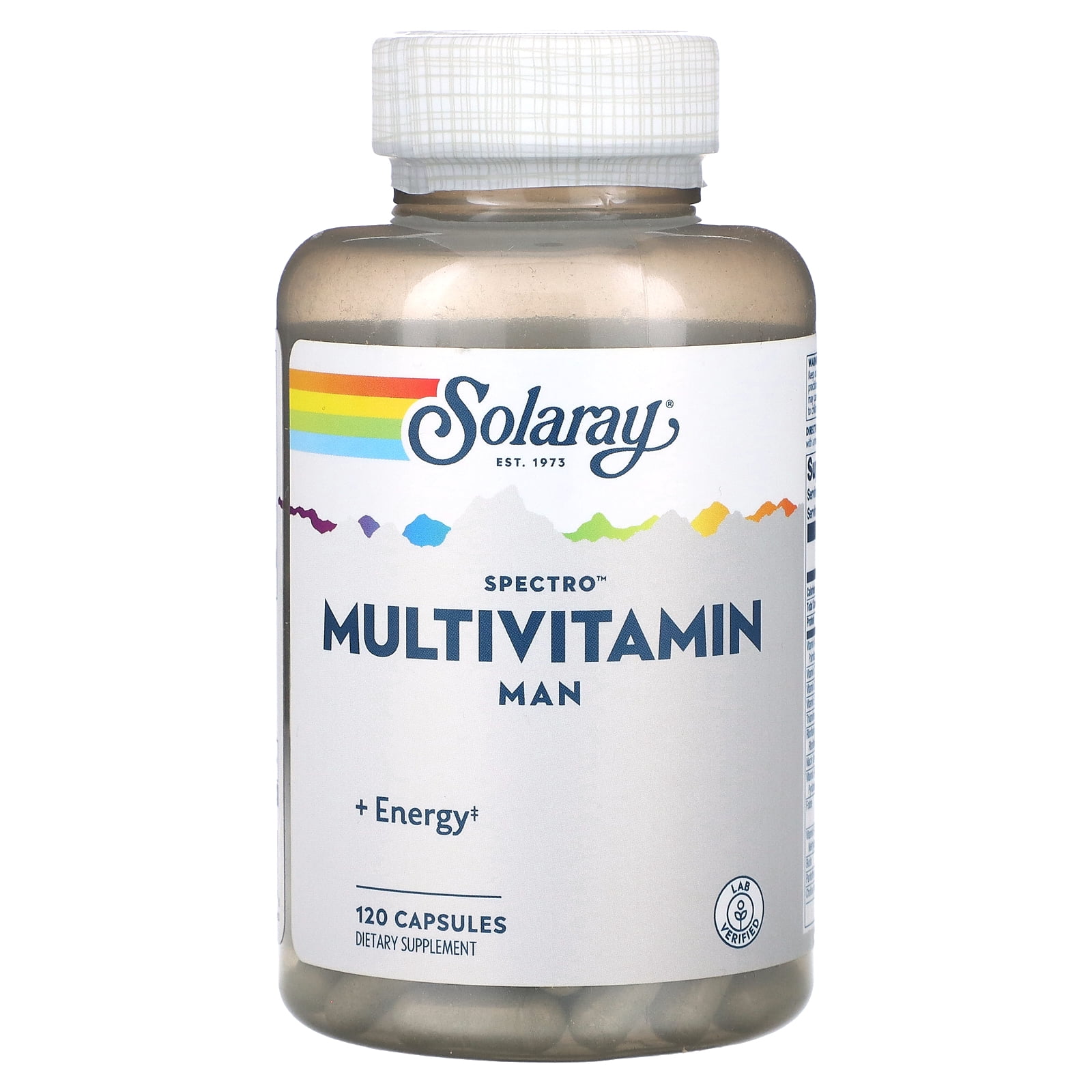 Solaray Spectro Multivitamin for Men, Men's Multivitamin for Energy and ...