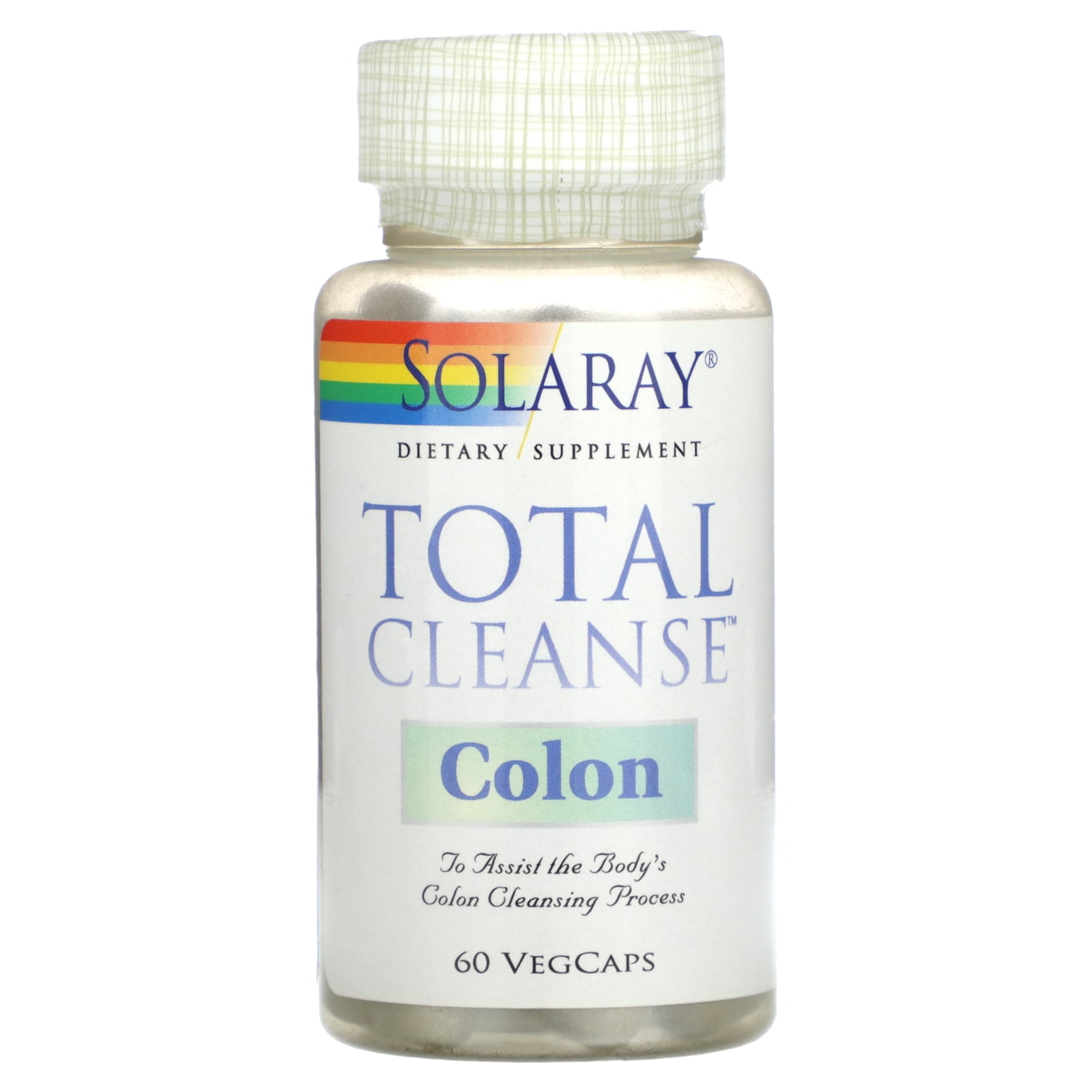 Solaray Total Cleanse Colon, 60 Vegcaps, Cascara, Senna, Rhubarb ...