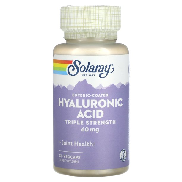 Solaray - Triple Strength Hyaluronic Acid 60 mg. - 30 Vegetarian ...