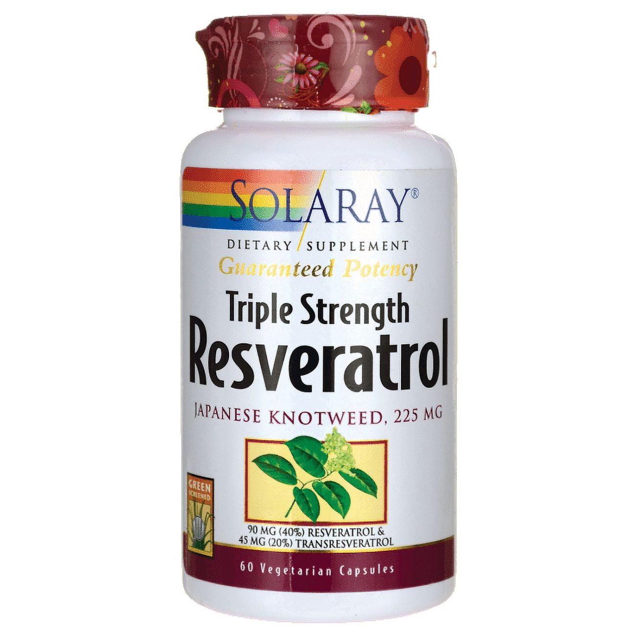 Solaray Triple Strength Resveratrol 225mg VCapsules | 60 Count ...