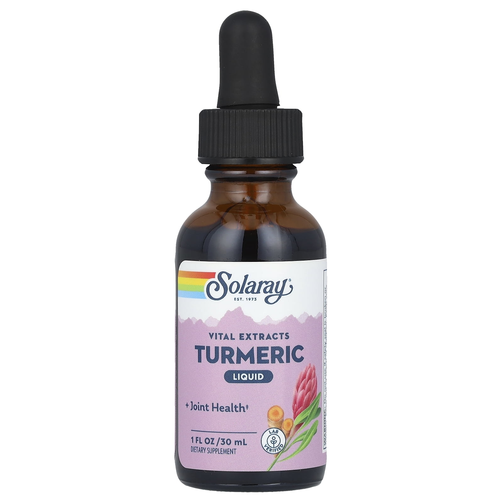 Solaray Turmeric Liquid Drops Full Spectrum Extract Supplement, 1 fl oz ...
