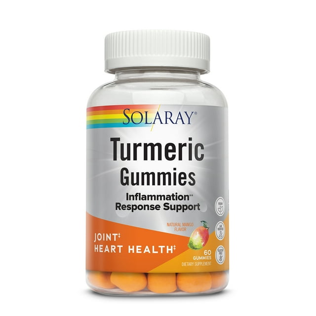 Solaray Turmeric Gummies w/ Ginger | Healthy Heart & Inflammation ...