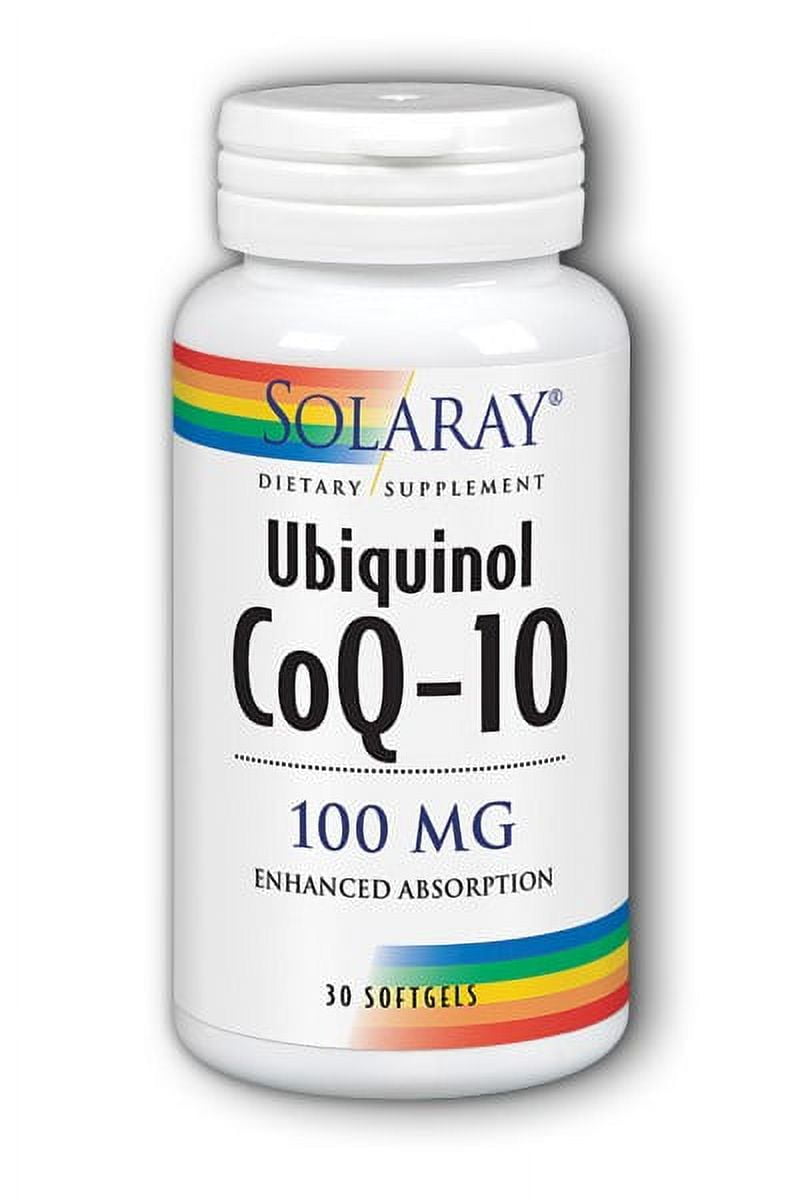 Solaray Ubiquinol CoQ-10 100 mg - 30 Softgels - Walmart.com