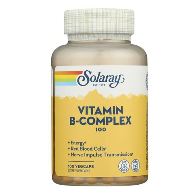Solaray Vitamin B-Complex 100 100 Veg Caps - Walmart.com