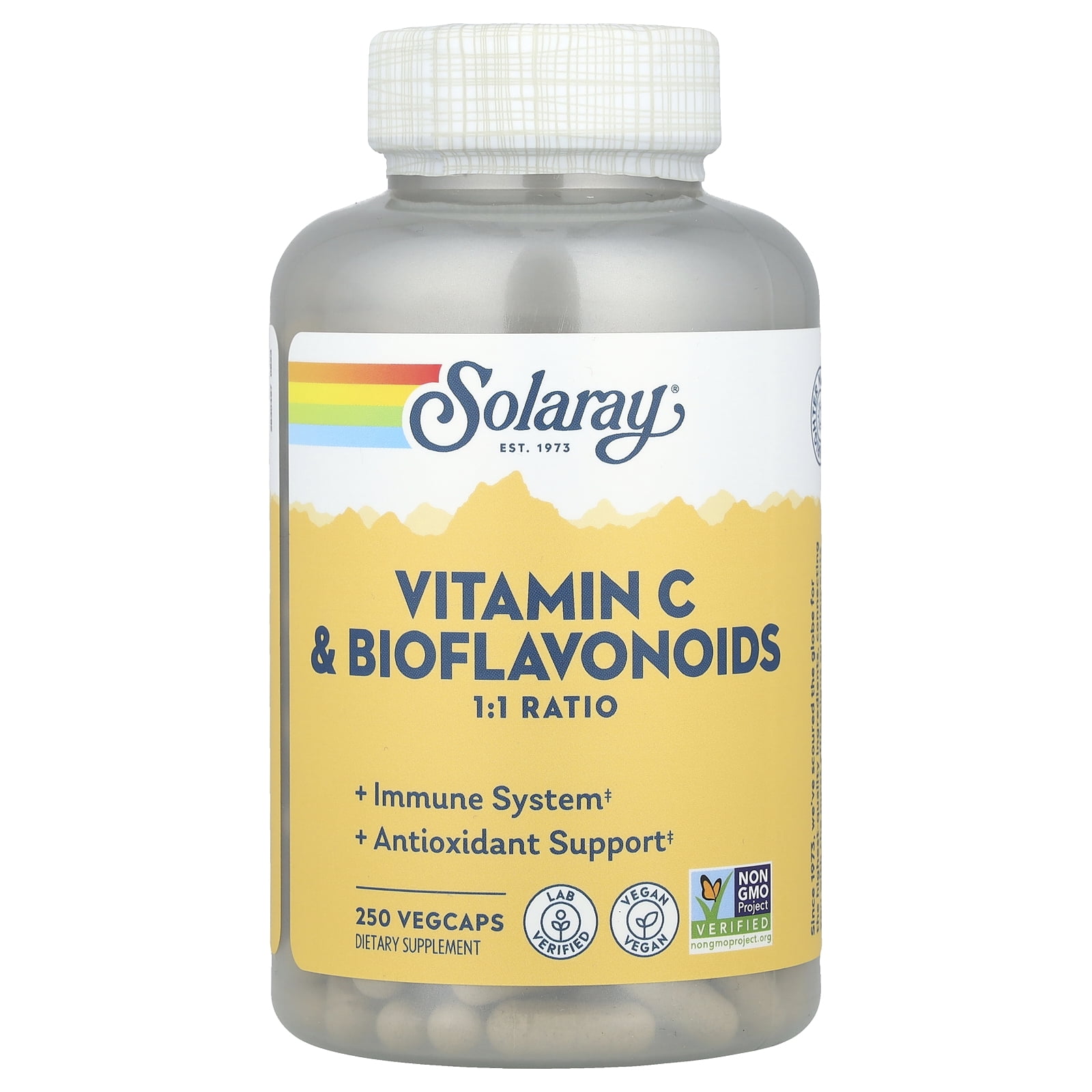 Solaray Super Bio-Plex Vitamin C & Bioflavonoid Capsules - Antioxidant ...
