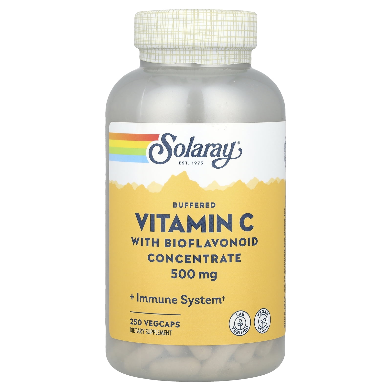 Solaray Bio-Plex Buffered Vitamin C 500mg 250 Capsule - Walmart Business Supplies