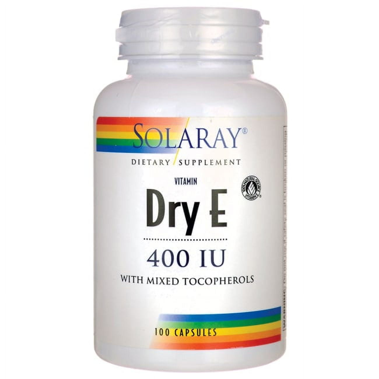 Solaray Dry Vitamin E 400 IU | Non-Oily, Supports Cardiac & Skin Health ...