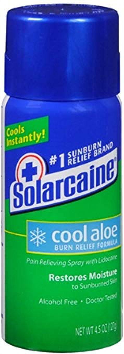 Solarcaine Cool Aloe Burn Relief Spray 4.50 oz (Pack of 6) - Walmart.com