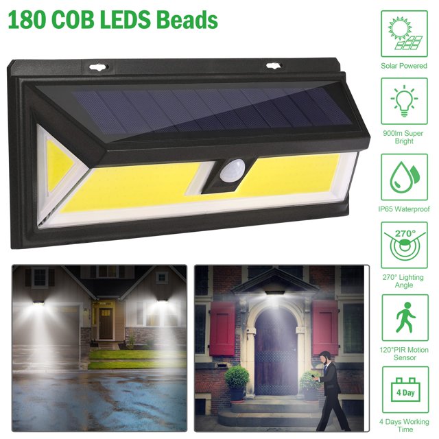 Solarek 900 Lumen Outdoor LED Solar Motion Pathway Light,180 LEDs Solar ...