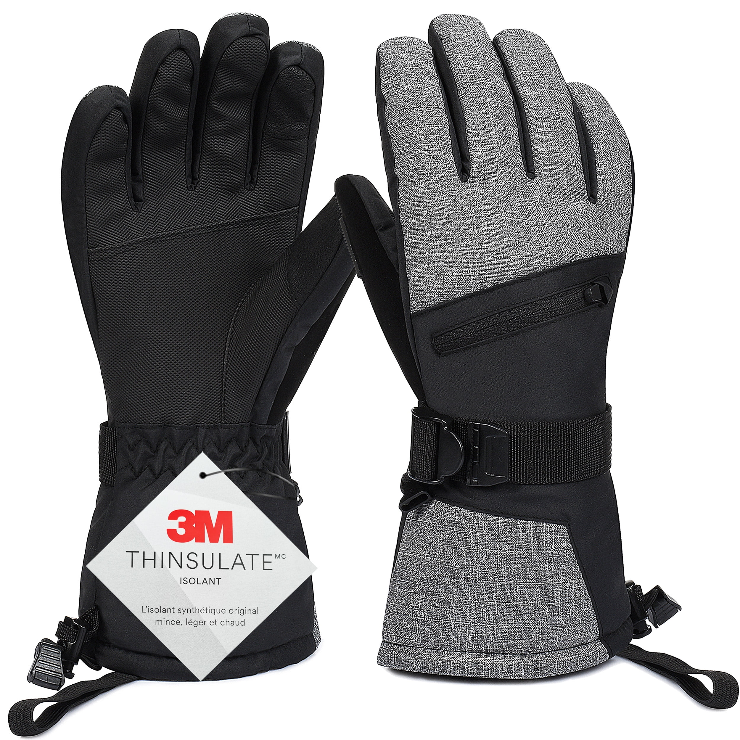 Solaris Men Winter Ski Snow Gloves with Breathable Face Mask The ...