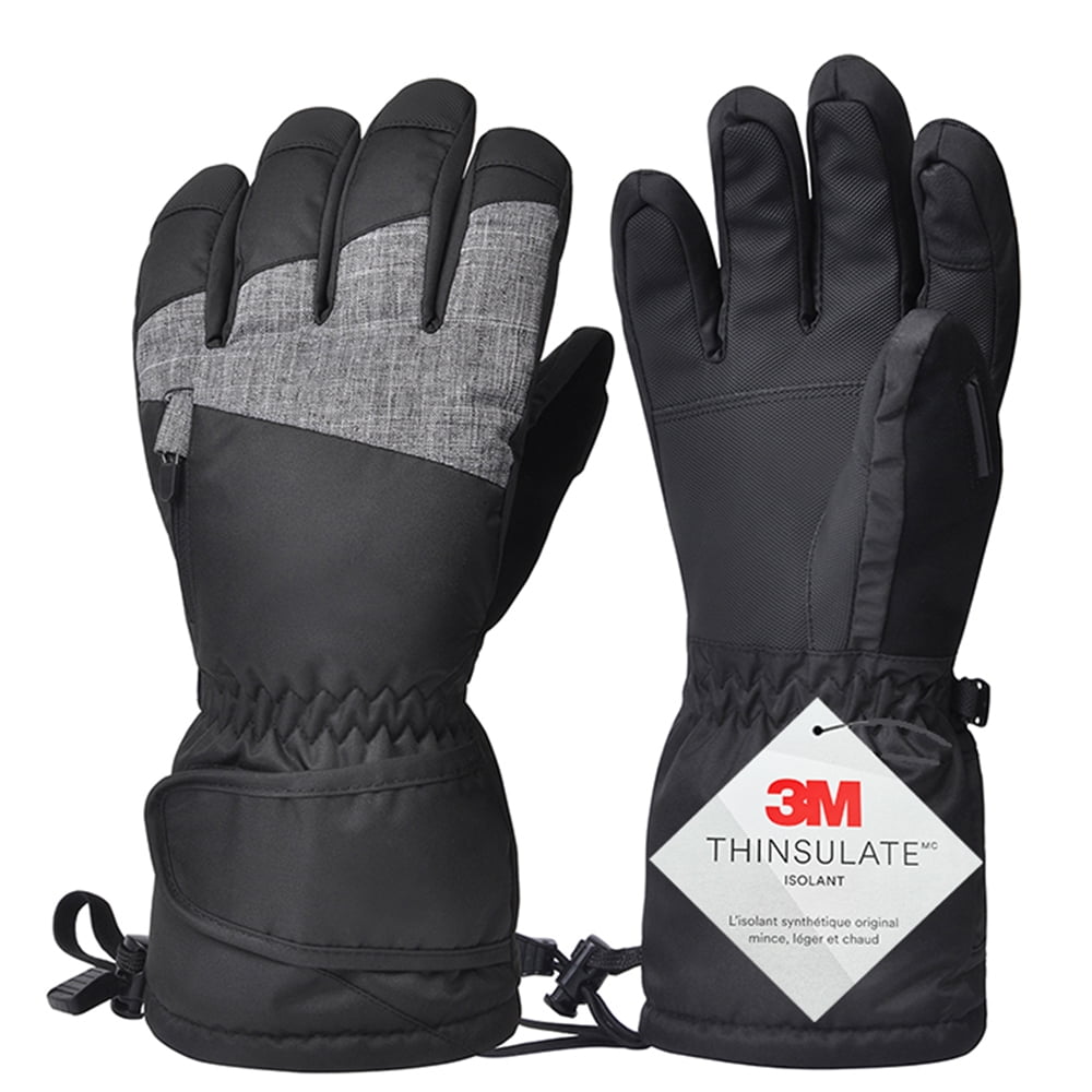 Solaris 3M Thinsulate Waterproof Ski Gloves, Winter Warm for Skiing ...