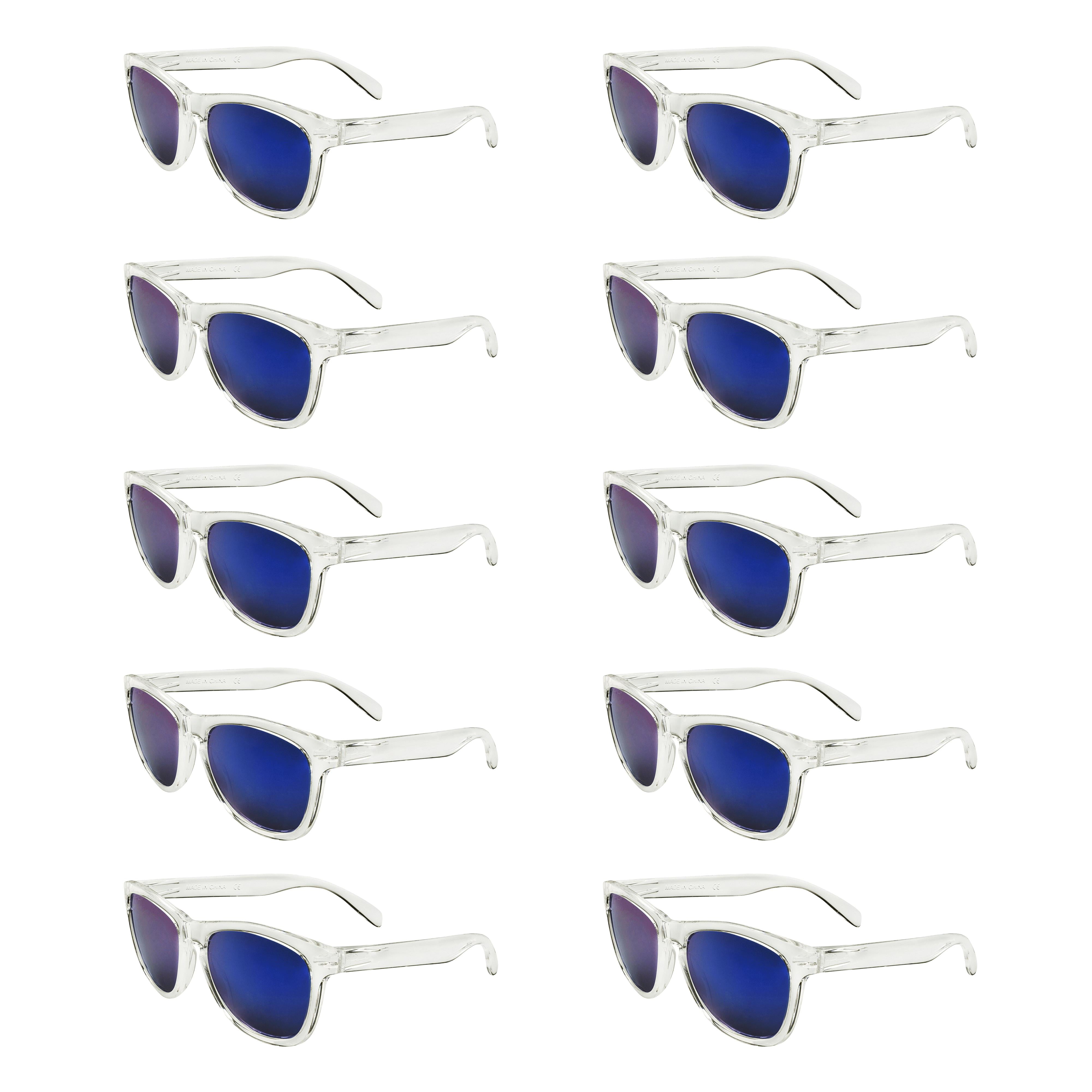 Solaris Mirrored Sunglasses Set of 10, Bulk Pack - UV Protection ...