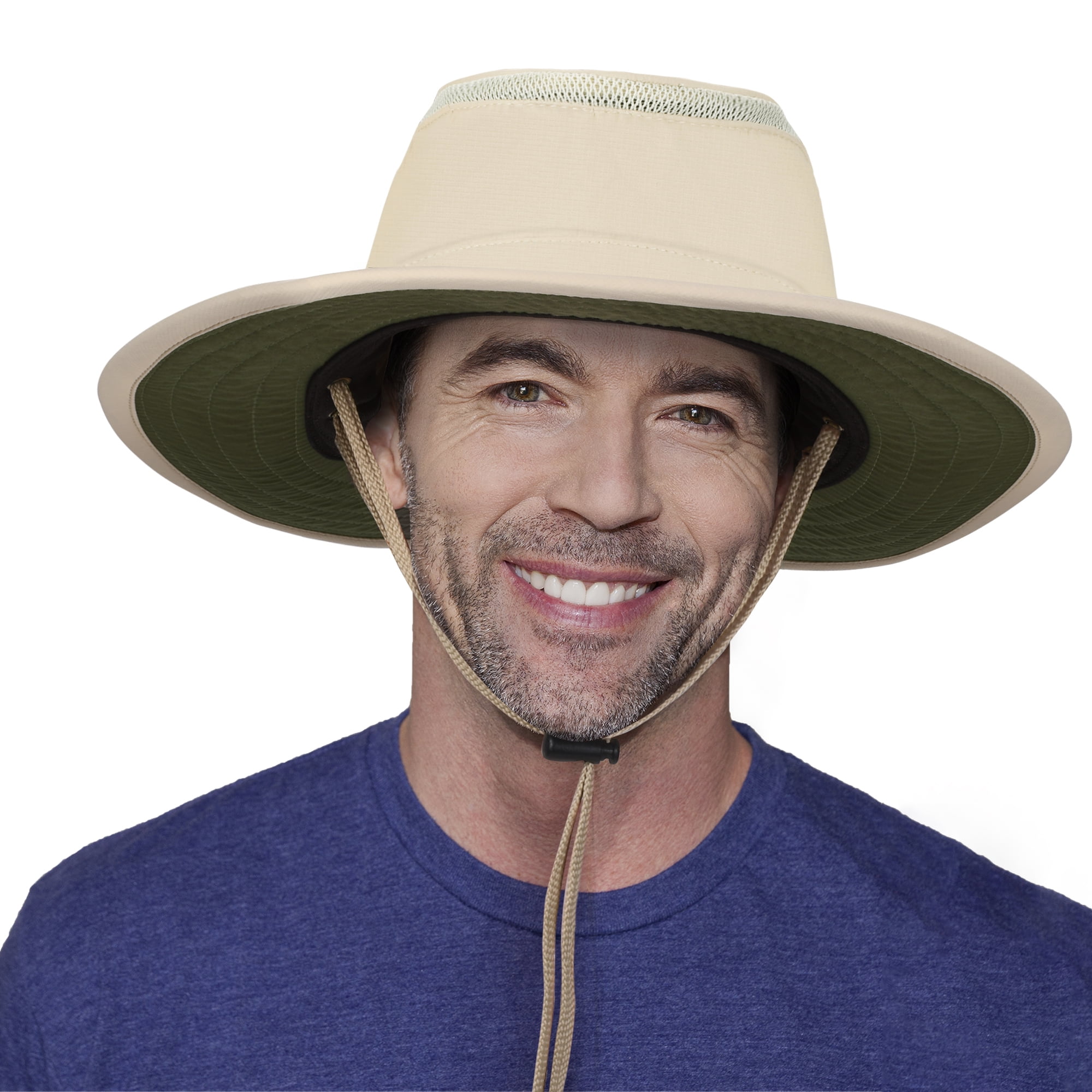 Solaris Summer Cowboy Sun Hats for Men, Adjustable Drawstring Hat, UPF ...