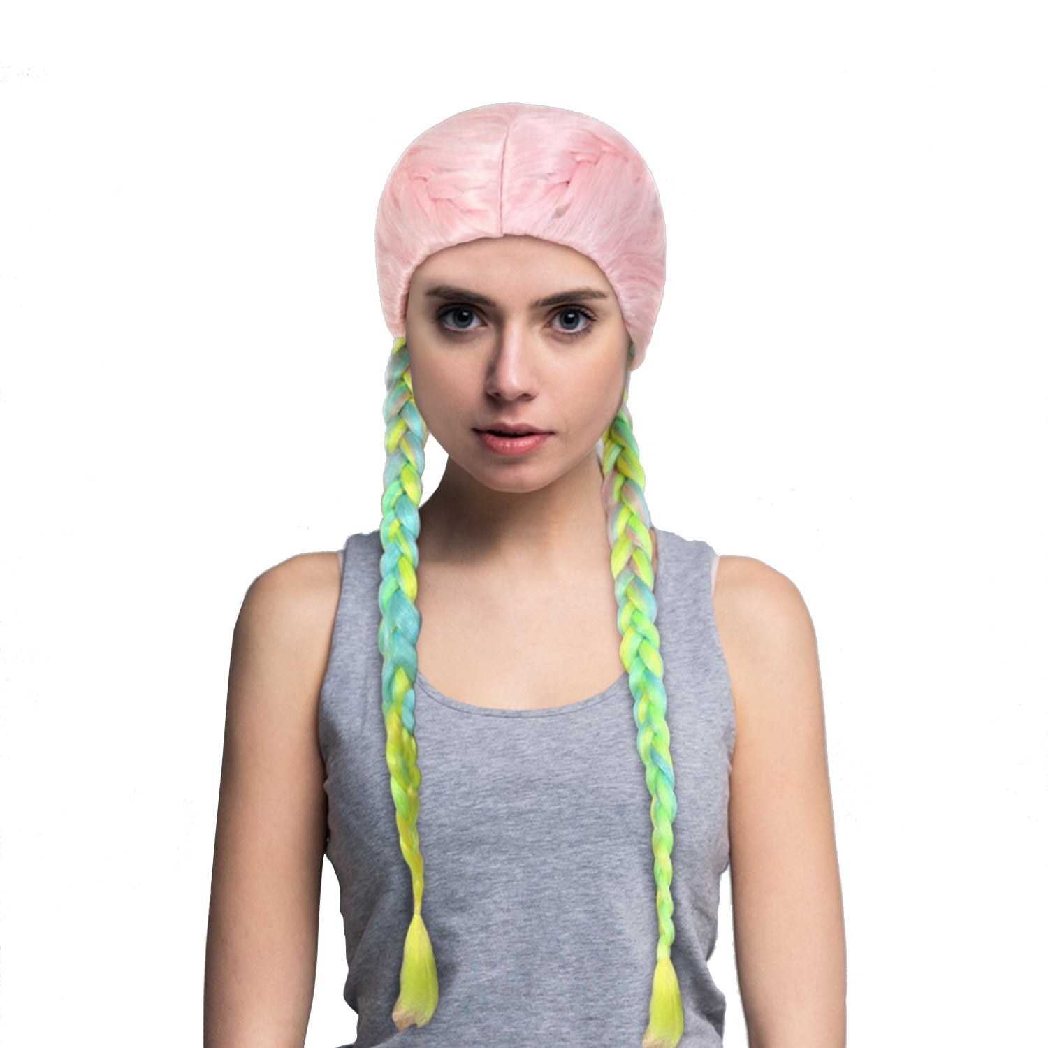 Solaris Womens Wigs Double Long Braid Plaits Costume Wigs Hairpiece ...
