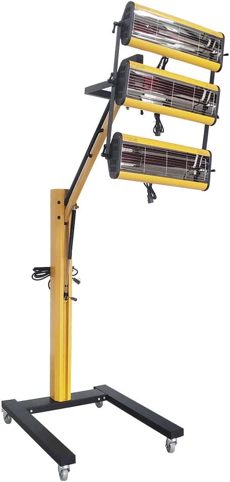 Solary Infrared Paint Curing Lamp, 3x1050W 220V Movable Short-Wave ...