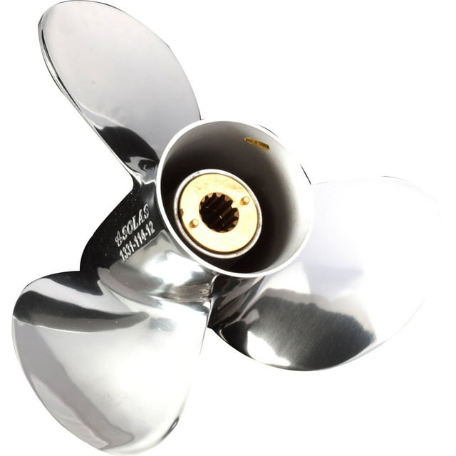 Solas 1331-114-12 Saturn Stainless Steel 3-Blade Boat Propeller, Right Hand, 11-3/8 In. Diameter ...