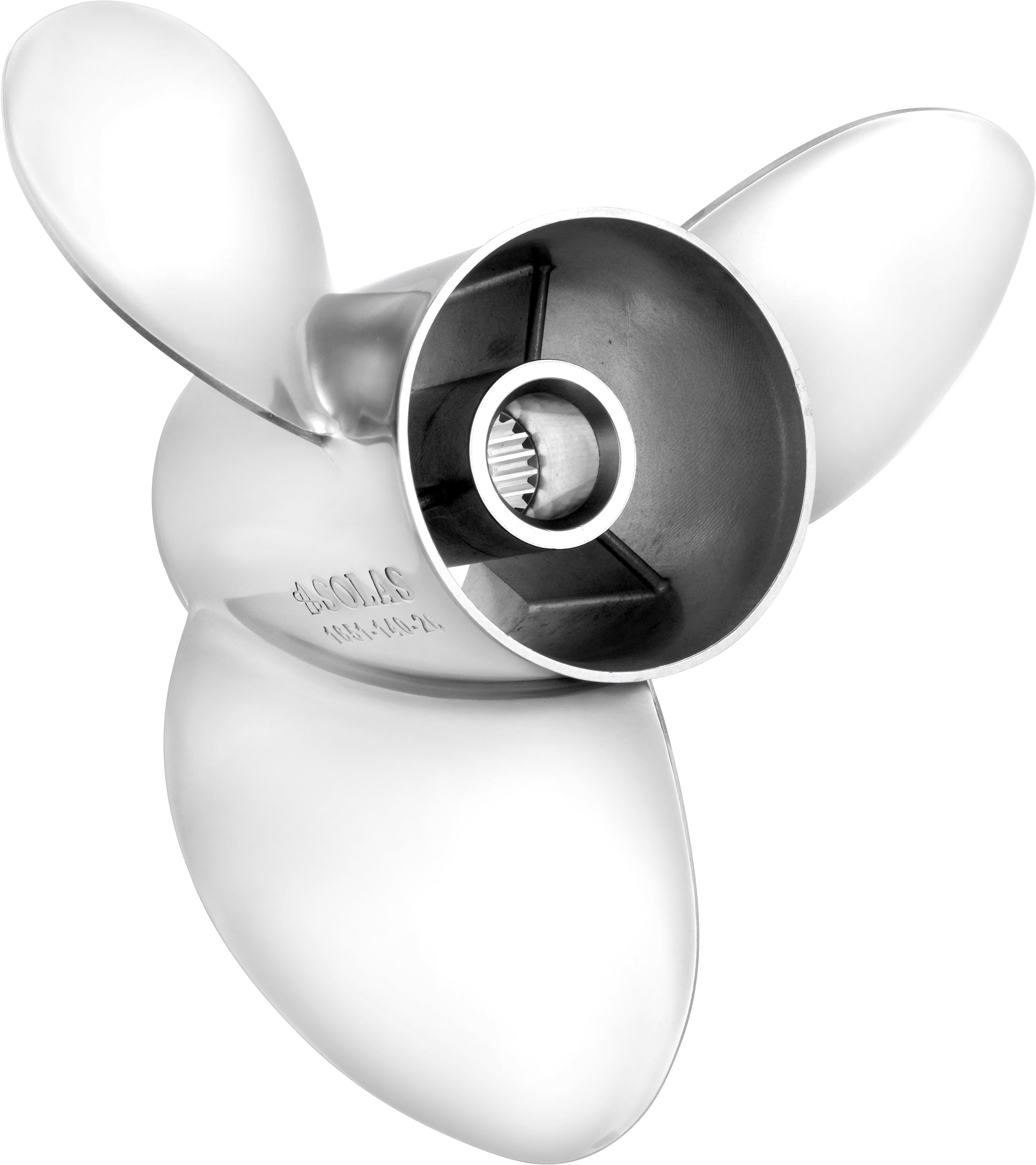 Solas 1651-144-18 Mercruiser Bravo III Propeller, Stainless Steel, 18 ...
