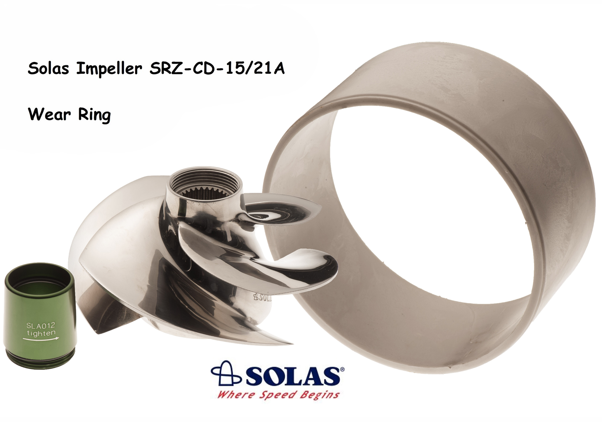 Solas Seadoo 4-Tec 255 260 Impeller & Wear Ring SRZ-CD-15/21A for GTX-L ...