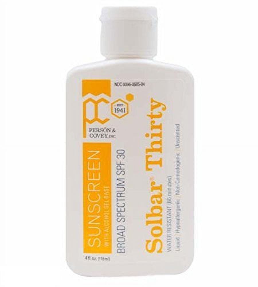 Person & Covey Solbar PF Sunscreen Liquid SPF 30, 4 oz, Ideal for Oily ...