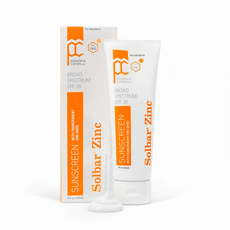 Solbar Zinc Oxide Face Sunscreen SPF 38 for Sensitive Skin, Unscented ...