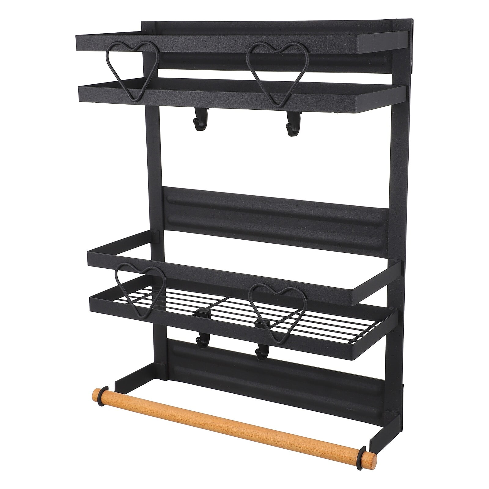 Sold 1 Pc Storage Rack Refrigerator Side Rack Double-layers Sundries ...