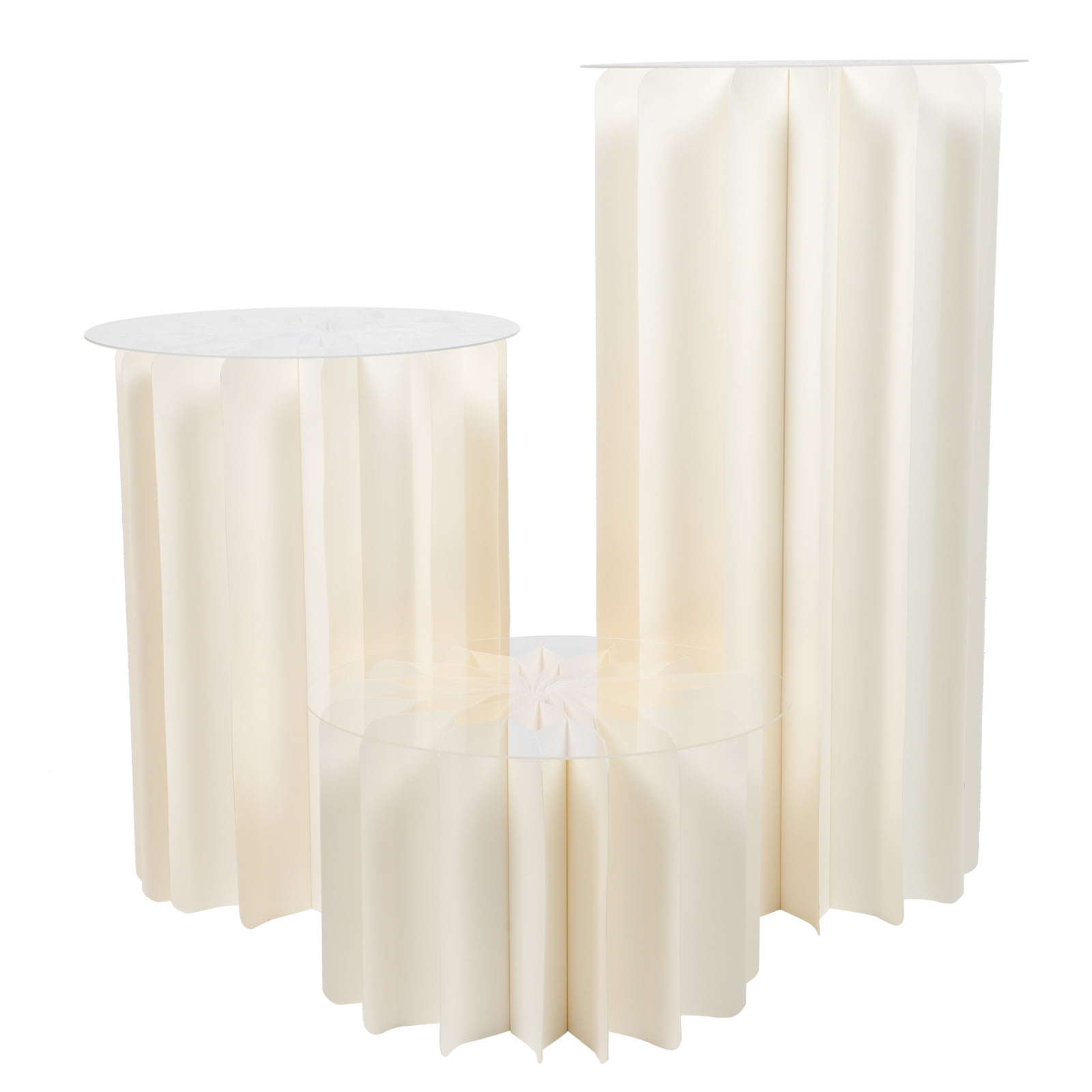 Sold 1 Set Paper Roman Column Folding Paper Pillar Wedding Road Guide ...