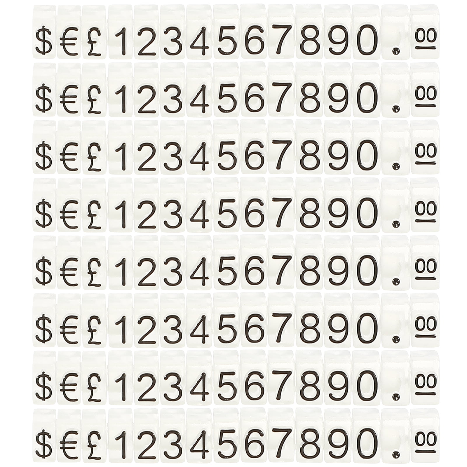 Sold 20Pcs Price Tag Cube Adjustable Assembly Pricing Counter Display ...