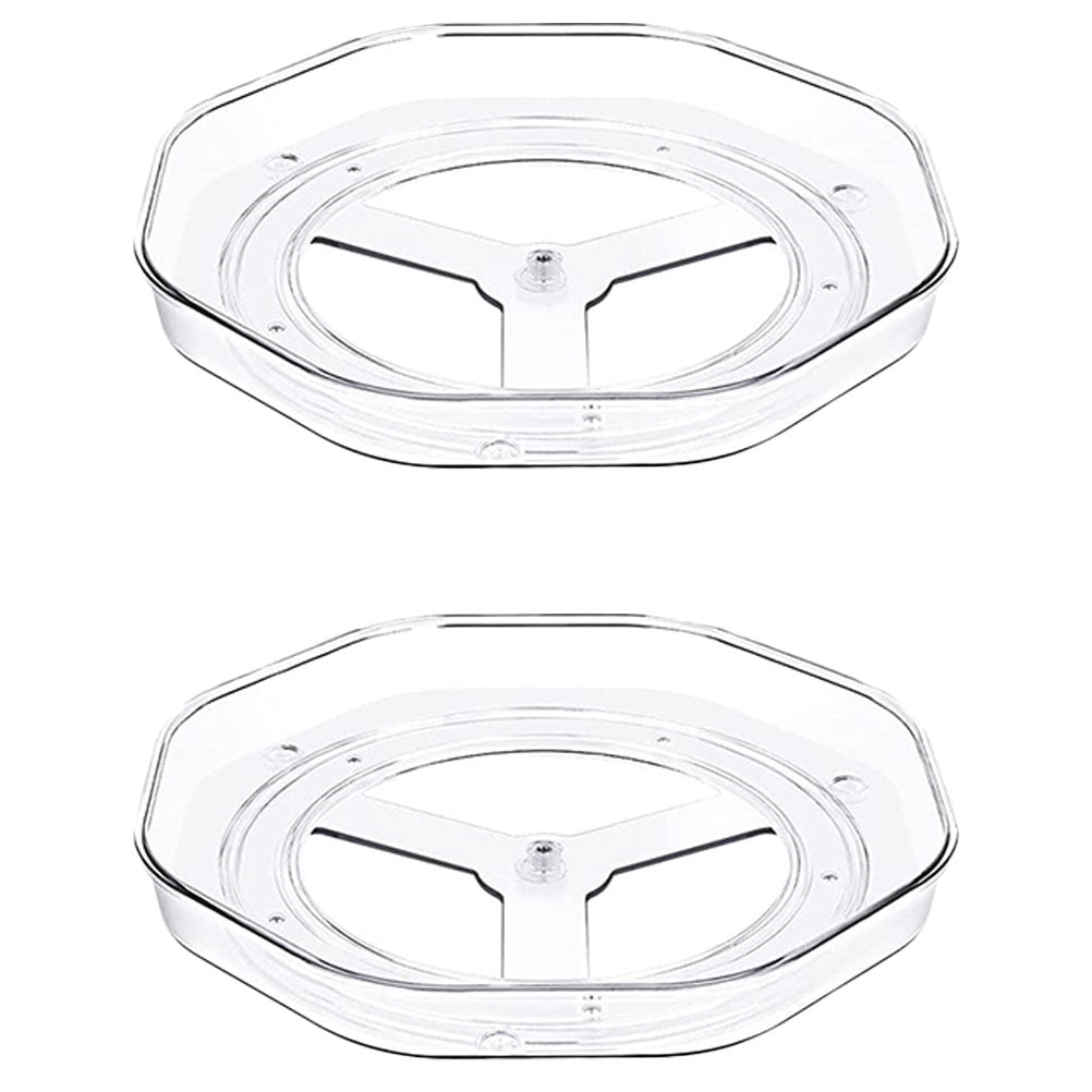 Sold 2Pcs Rotating Spice Tray Kitchen Can Organizer Turntable Seasoning ...