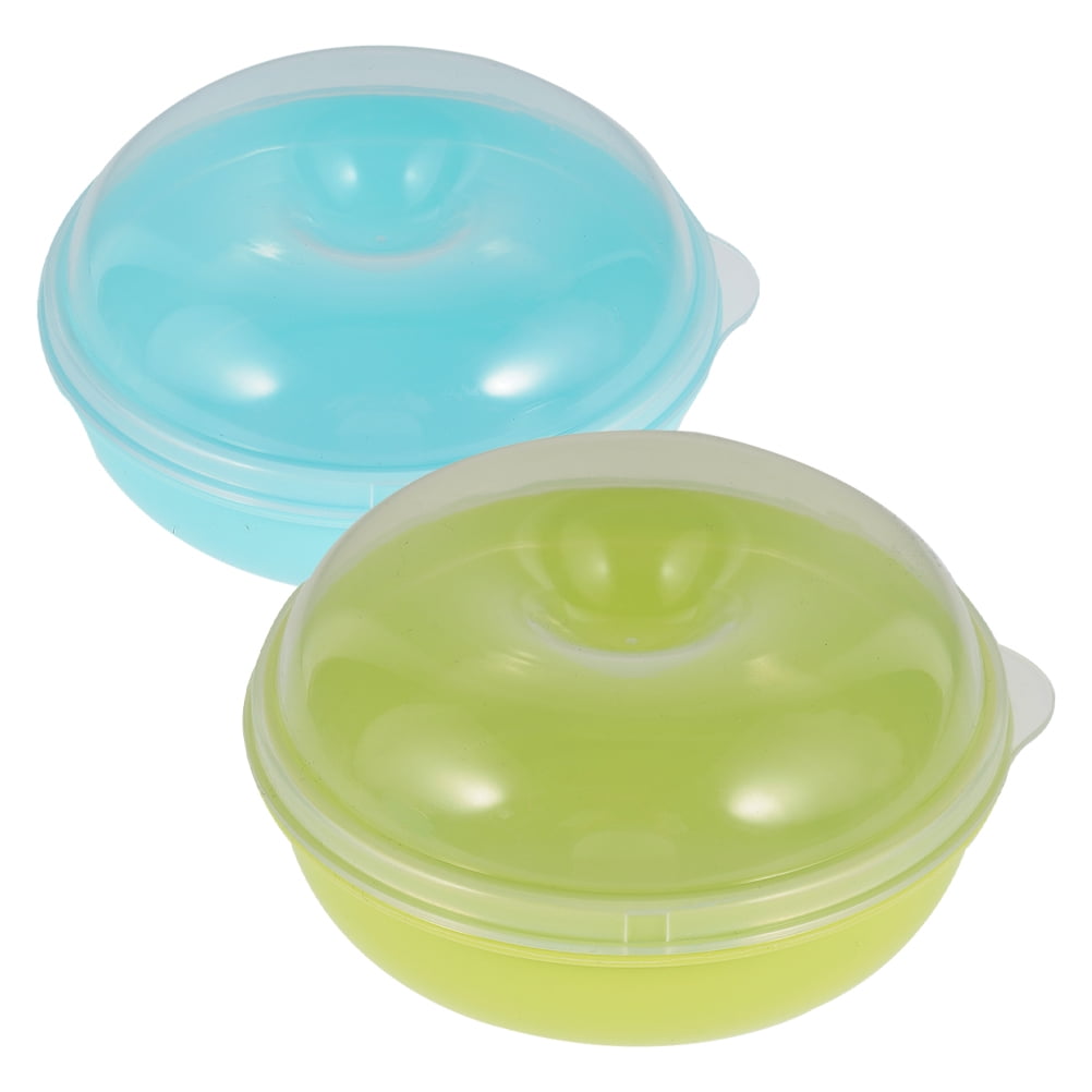 Sold 2pcs Doughnut Storage Box Microwaveable Doughnut Storage Dispenser ...