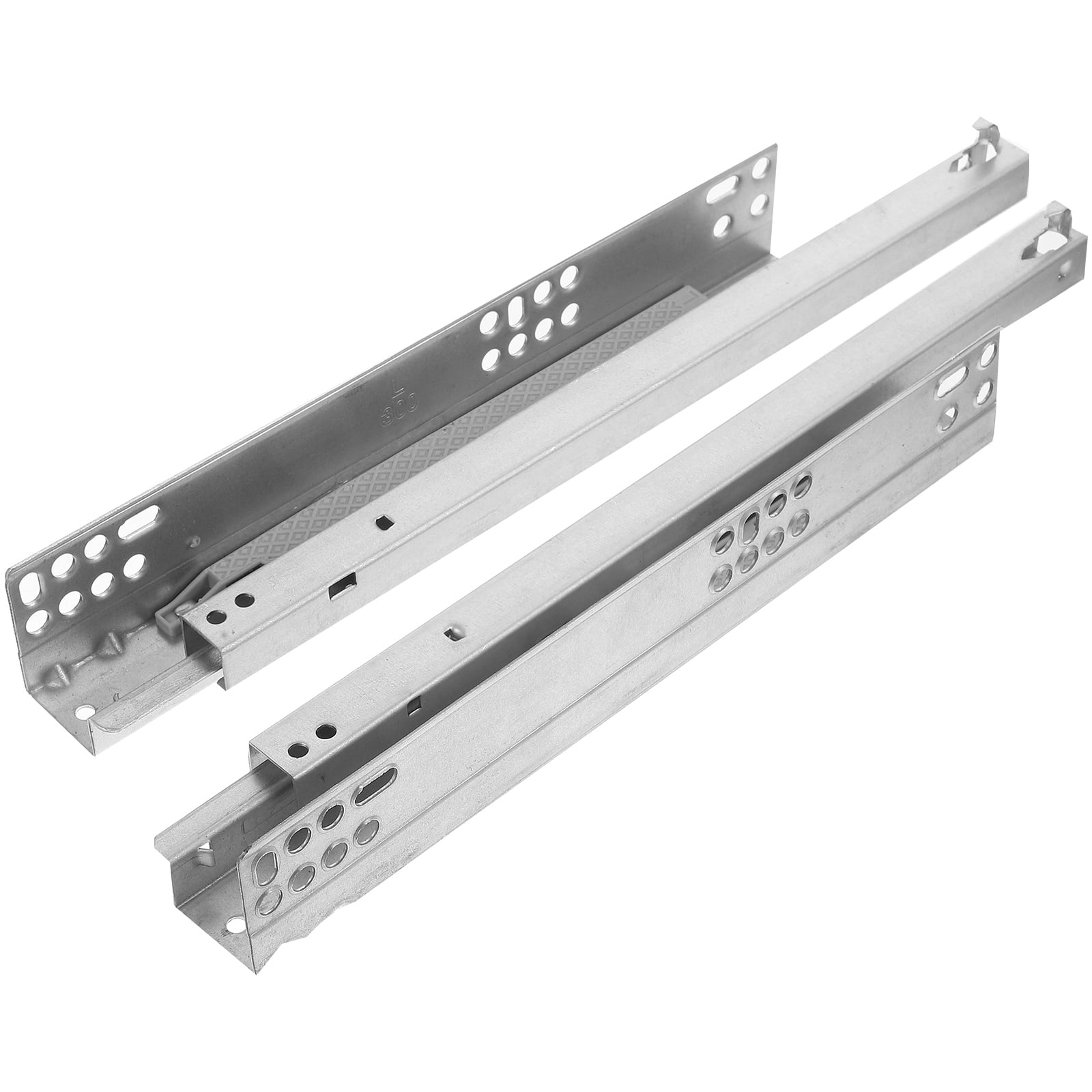 Sold 2pcs Drawer Slide Rails Two-Section Slide Rails Buffer Drawer ...