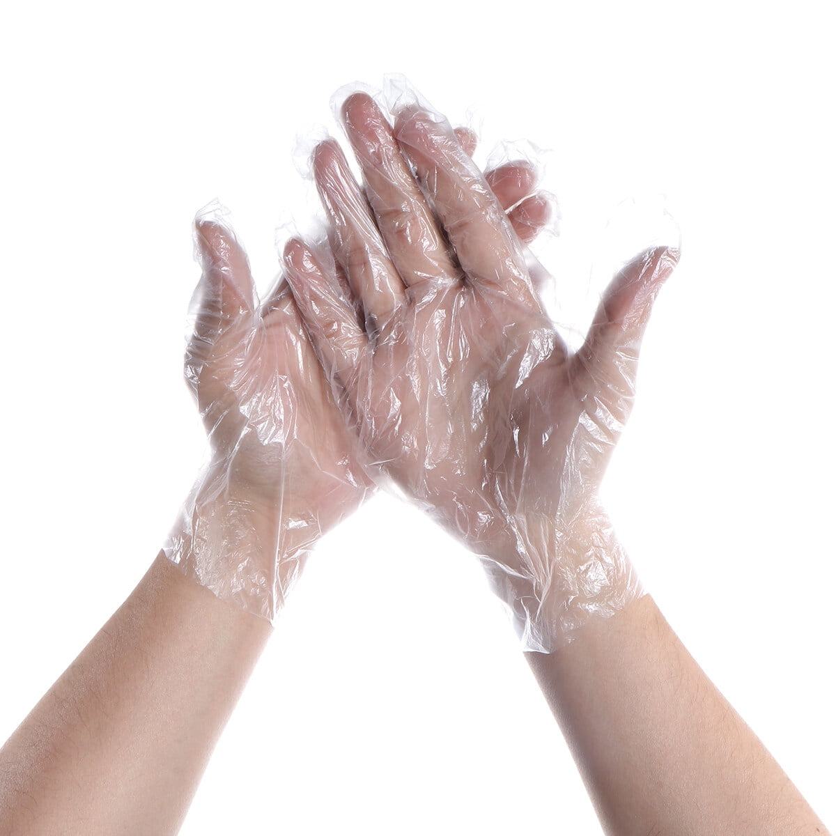 OUNONA White PE Disposable Gloves for Food Service and Kitchen Use ...