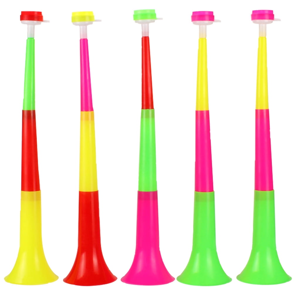 Sold 5Pcs Plastic Stadium Horns Telescopic Sports Events Noisemakers ...